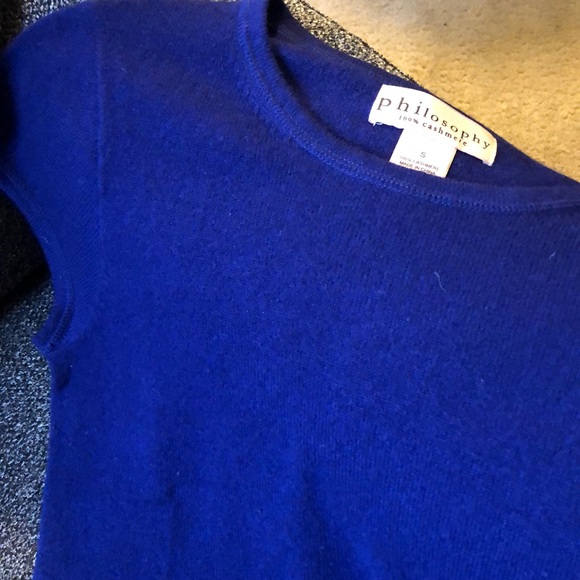 Philosophy | Sweaters | Philosophy 0 Cashmere Shirt Sleeve Sweater S ...